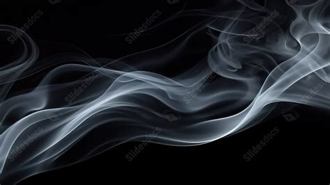 Enigmatic Mist Exploring The Textured Smoke In A Black Forming Waves