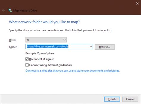 [tip] having all the sysinternals tools in a mapped drive