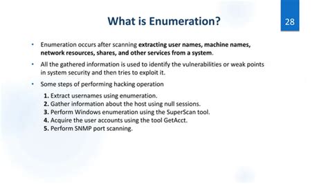 scanning and enumeration in cyber security pptx