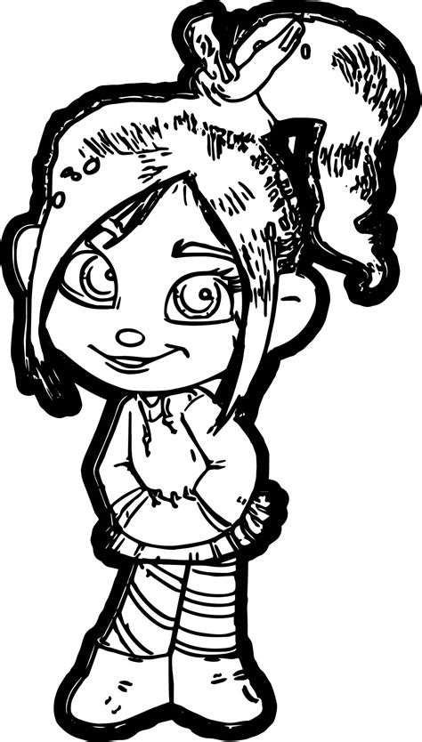 Vanellope Von Schweetz Coloring Page Vanellope Von Schweetz