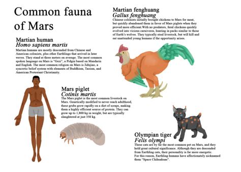 Some Speculative Evolution Fauna Of Mars 200 Years After Terraforming Colonization