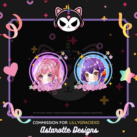 Custom Chibi Artist Pinky And Viola By Atelierastarotte On Deviantart