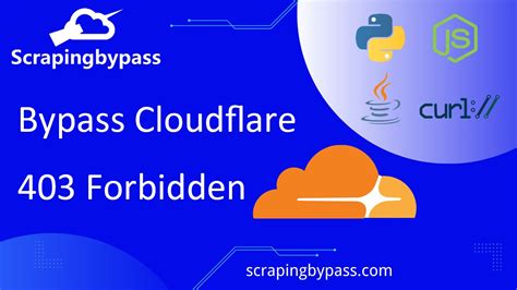 how to bypass cloudflare 403 forbidden error when web scraping