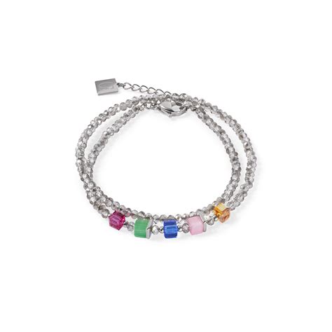 Joyful Colours Update Armband Silber Multicolor Coeur De Lion