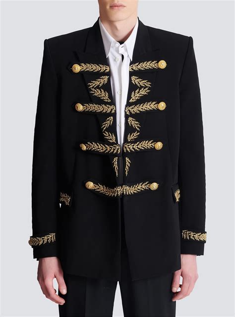 Embroidered Crepe Jacket Balmain Official