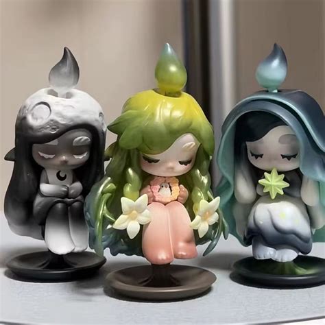 Spot Chaka Light Sprite Series Figures Blind Box Action Figurine Cute Candlelight Mysterious Box