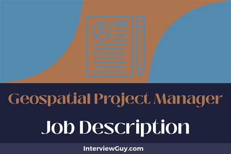 Geospatial Project Manager Job Description Updated For 2025