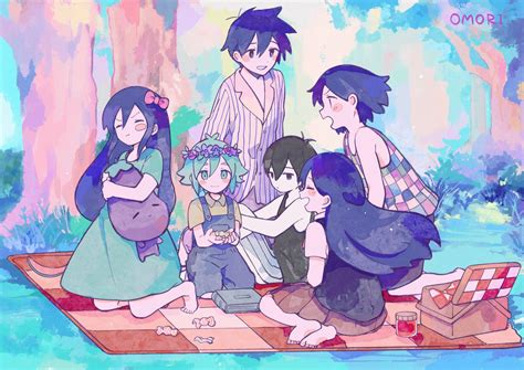 Download Omori Characters Picnic Date Wallpaper