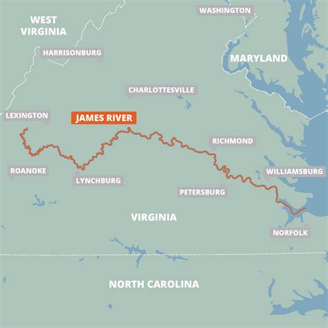 Lage Am James River
