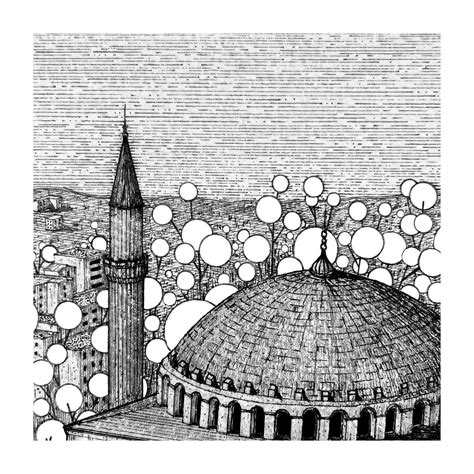 Hagia Sophia Ink On Paper By Me Rarchitecture