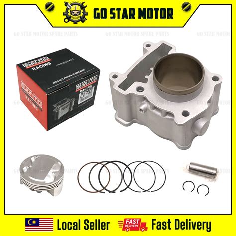 Yamaha Lc135 Lc 135 Y15zr Y15 Y150 62mm 63mm Racing Block Set Semi Dome Piston Cylinder