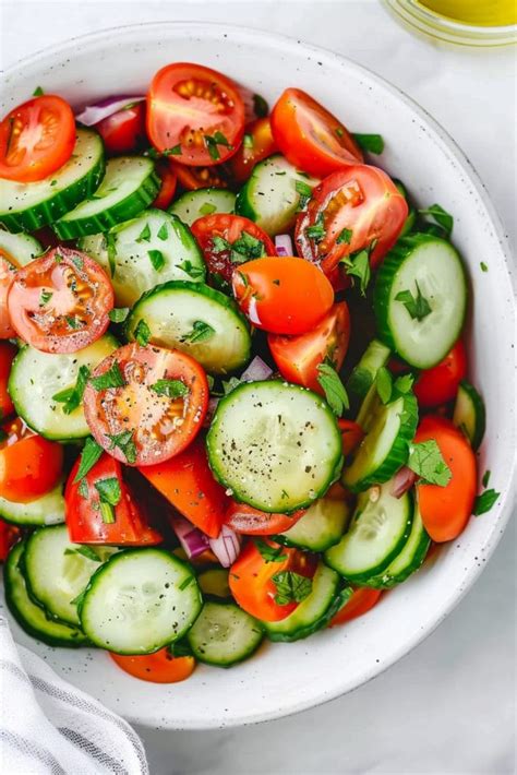 Tomato And Cucumber Salad Insanely Good
