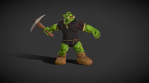 Warcraft Orc Peon 3d Model By Northcliffe Samsonnorthcliffe