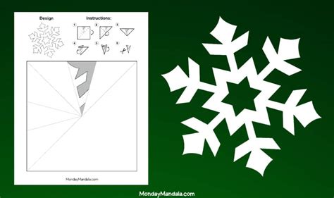 Out Of Paper Snowflake Template