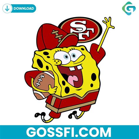 San Francisco 49ers Football Spongebob Svg