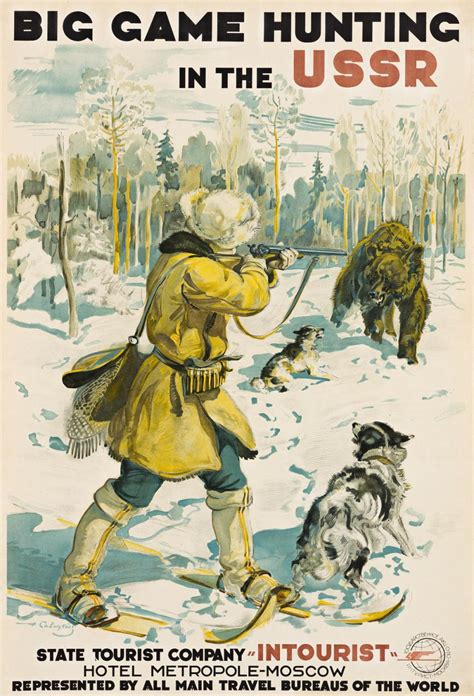 Lot Georgy Savitzky 1887 1949 Big Game Hunting In The Ussr