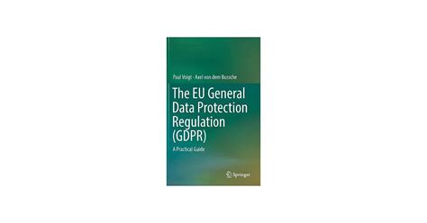 博客來 The Eu General Data Protection Regulation Gdpr A Practical Guide