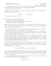 Symmetric Pdf Math Symmetric Matrices Elina Robeva Notes By Richard Anstee An N N