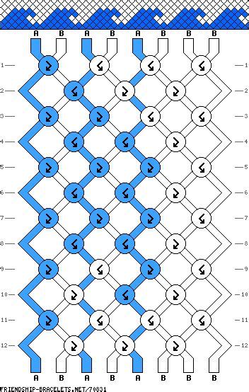 Wave Pattern Bracelet Patterns Pinterest Friendship Colors And 12