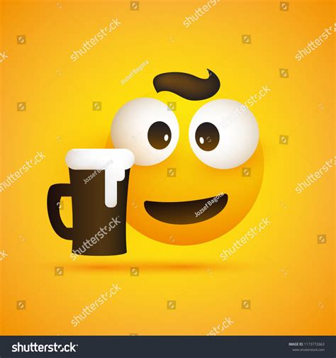 Smiling Emoji Simple Happy Emoticon Squint Stock Vector Royalty Free