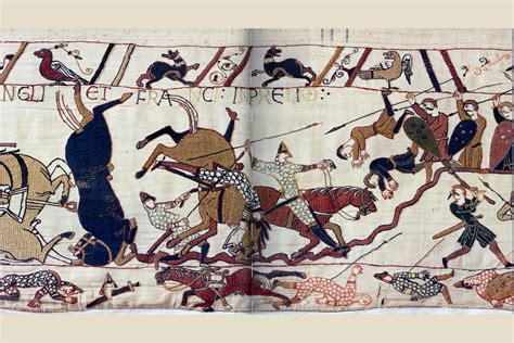 Poster Many Sizes Available Bayeux Tapestry Depicting The Battle Of