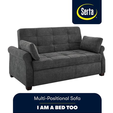 Serta Haiden Queen Sofa Bed Navy Blue At Kenneth Negron Blog