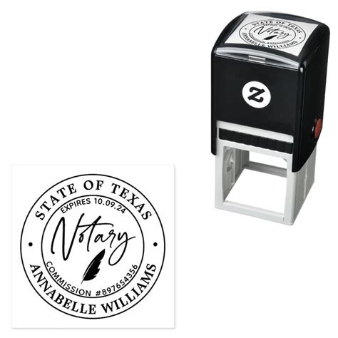 Modern Notary Public Self Inking Stamp Zazzle Notary Public Notary