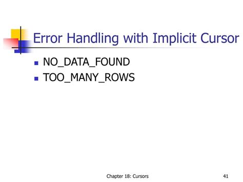 chapter eighteen cursors ppt download