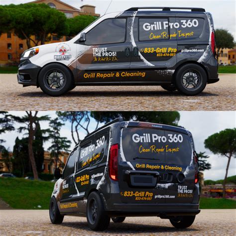 Designs Cohesive Vehicle Wrap Design For New Company Division Car