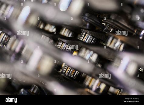 Crankshaft Of An Automobile Engine Close Up Polished Shaft Journals Are Visible Assembly