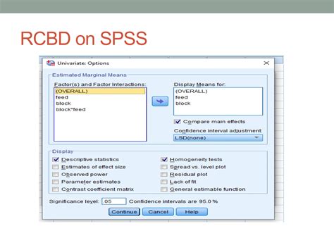 Random Complete Block Design Stats Presentation Pptx