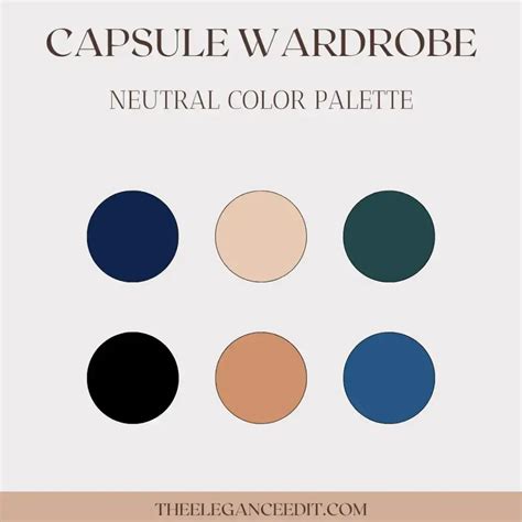 Build A Capsule Wardrobe Color Palette Low To High Effort Methods