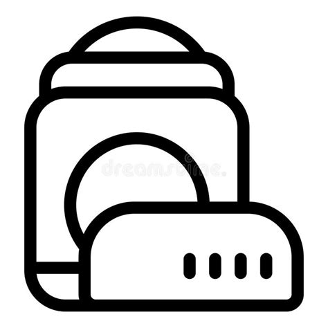 Router Providing Wireless Internet Connection Icon Vector Outline Stock