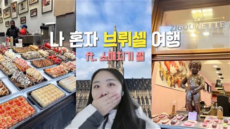 Eng 🇧🇪 나 혼자 벨기에 브뤼셀 여행 브이로그 소매치기 썰 푼다 브뤼셀 와플 브뤼셀 가볼만한 곳 브뤼셀에서
