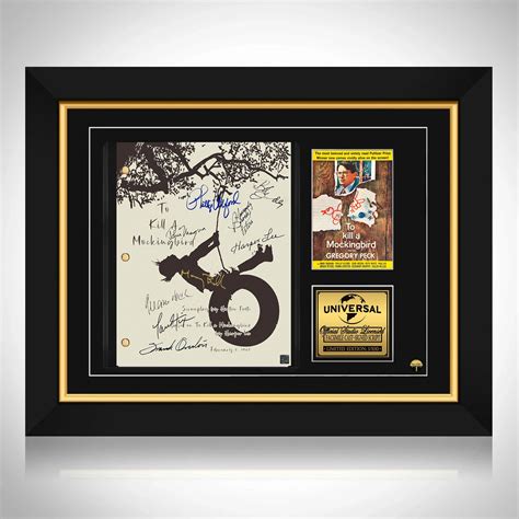 To Kill A Mockingbird Script Limited Signature Edition Custom Frame Rare T
