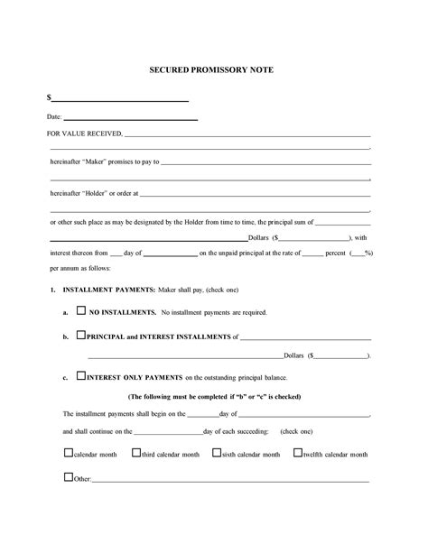 45 Free Promissory Note Templates And Forms Word And Pdf Templatelab
