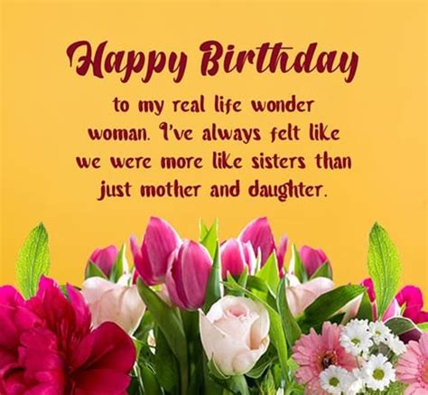 Happy Birthday Wishes For Mother From Daughter