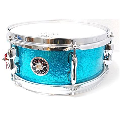 Sakae Maple Effect Snare 10×4 Sd1040ma Turquoise Champagne Hari Hari Musik