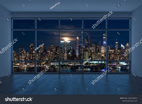 City Night View From Window 1 Million City View Window Royalty Free