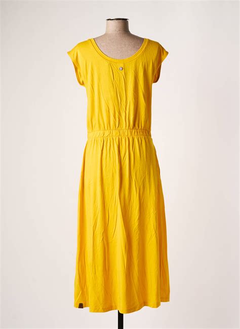 Ragwear Robes Longues Femme De Couleur Jaune 2320804 Jaune0 Modz
