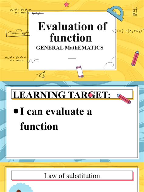 Lesson 2 Evaluation Of Functions Pdf Function Mathematics Applied Mathematics