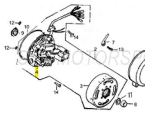 Ssr Oem Pitbike Stator Assembly Sr70 Sr110 Bagen Engines A02711 09 00