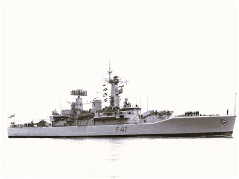 Hms Danae F47 Royal Navy Leander Class Frigate Portsmouth 1983 Photo