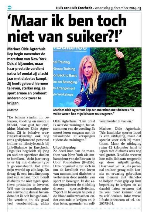 Diabetestype1 Sport Bewegen Lifestyle Inmogelijkhedendenken