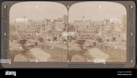 Forum And Capitol From Near Basilica Constantine Showing Ancient