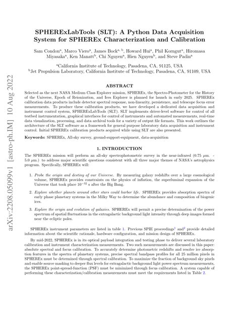 Pdf Spherexlabtools Slt A Python Data Acquisition System For