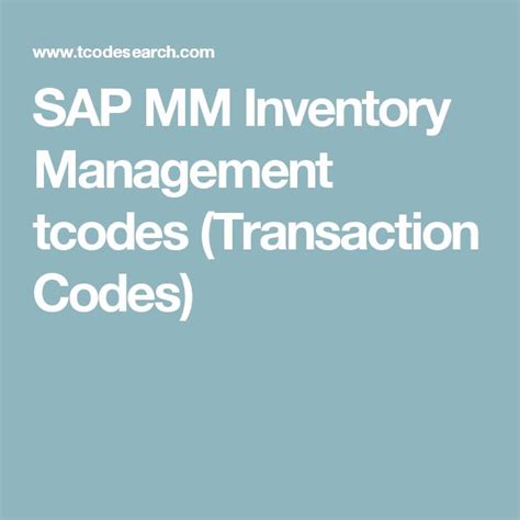 Mm Inventory Report In Sap Tcode At Katrina Bates Blog