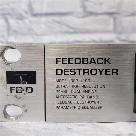 Behringer Feedback Destroyer Pro Dsp1124p 24 Bit Dual Engine Automatic