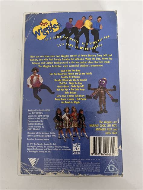 The Wiggles Wiggledance Live In Concert Vhs 1997 Pal Retro Unit