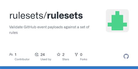 Github Rulesetsrulesets Validate Github Event Payloads Against A